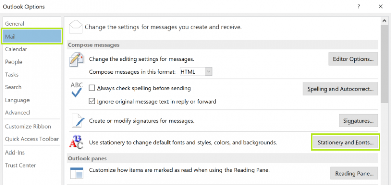How to Change the Default Font and Size in Outlook - Lookeen
