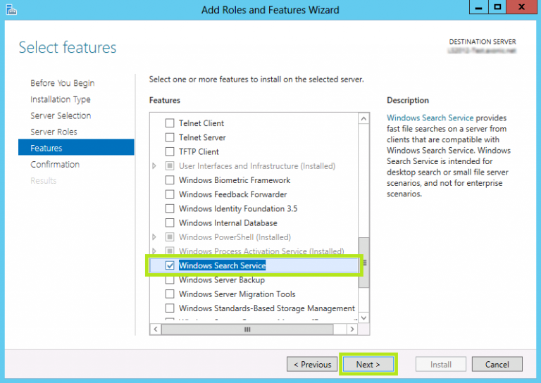 How To Enable Search on Windows Servers - Lookeen