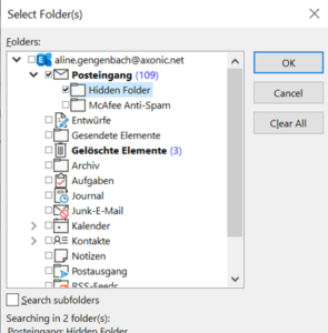 How to find a folder you accidently moved in Outlook - Lookeen